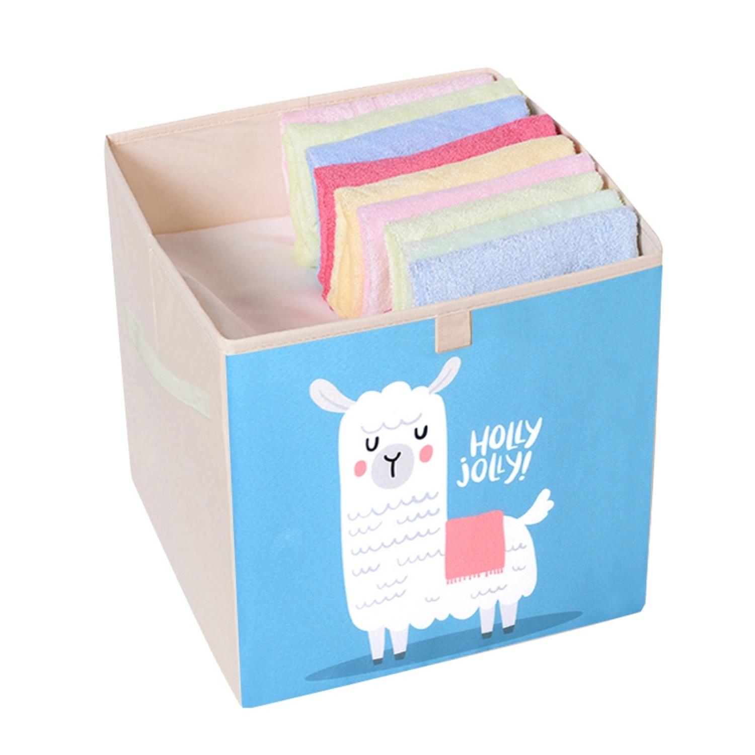 Caja Organizadora Juguetes Ropa Infantil Llama Holly Azul – SherpyCL